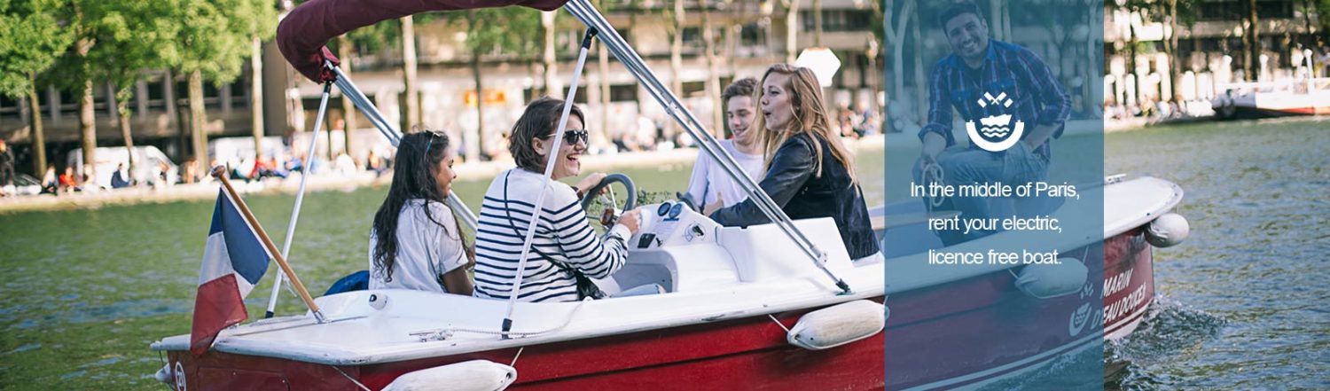 Electric boat rental in Paris